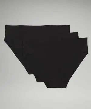 Lululemon Invisiwear Mid-rise Bikini Underwear Black
