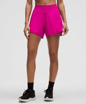 Lululemon Track That High-Rise Lined Short 5 Ripened Raspberry