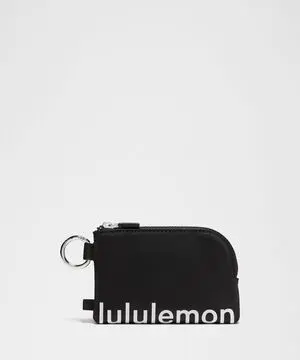Lululemon Clippable Card Pouch - Black/white/silver