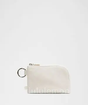 Lululemon Clippable Card Pouch Bone/white