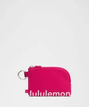 Lululemon Clippable Card Pouch Calypso Pink/blissful Pink