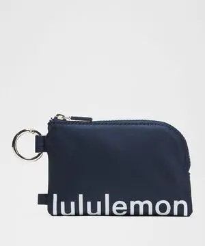 Lululemon Clippable Card Pouch Club Blue/white