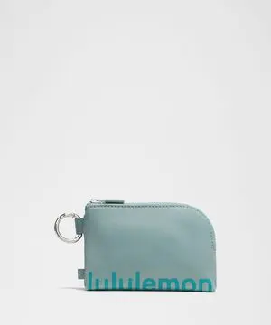 Lululemon Clippable Card Pouch Crater Blue/sonic Teal