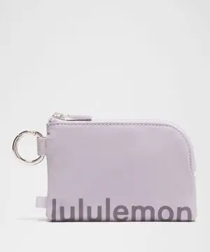 Lululemon Clippable Card Pouch - Faint Lavender/grape Mist/silver