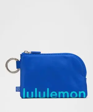Lululemon Clippable Card Pouch Galactic Cobalt/tropics Tone