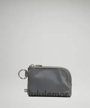 Lululemon Clippable Card Pouch Grey Sage
