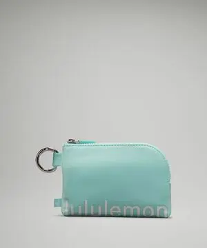 Lululemon Clippable Card Pouch Ideal Mint/white