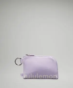 Lululemon Clippable Card Pouch Lilac Ether/white Opal