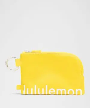 Lululemon Clippable Card Pouch Maize Yellow/graphite Grey