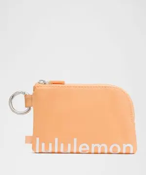 Lululemon Clippable Card Pouch Rock Melon/lit Orange