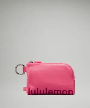 Lululemon Clippable Card Pouch Sakura Pink/washed Mauve