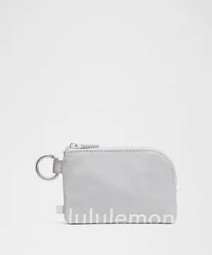 Lululemon Clippable Card Pouch Silver Drop/vapor