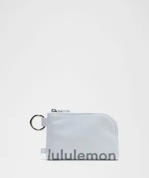 Lululemon Clippable Card Pouch Starch Blue/solar Grey