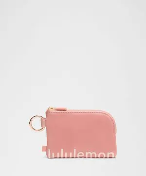 Lululemon Clippable Card Pouch - Tea Rose/parfait Pink/rose Gold