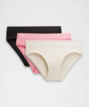 Lululemon Underease Mid-rise Bikini Underwear Bone