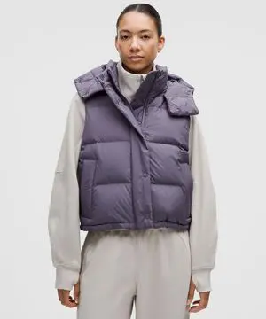 Lululemon Lululemon Wunder Puff Cropped Vest Grape Mist