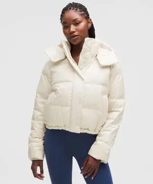 cinched waist puffer jackets