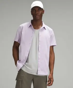 Lululemon Airing Easy Short-Sleeve Shirt Lilac Ether