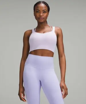 Lululemon Like A Cloud Longline Bra Lilac Ether