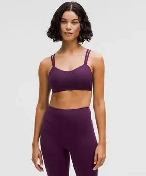 Lululemon Like A Cloud Ribbed Bra Dramatic Magenta