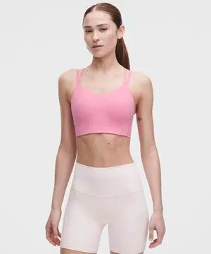Lululemon Like A Cloud Longline Bra Candy Cloud