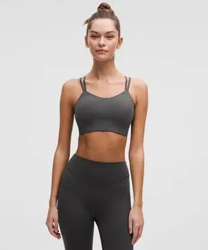 Lululemon Like A Cloud Longline Bra Graphite Grey