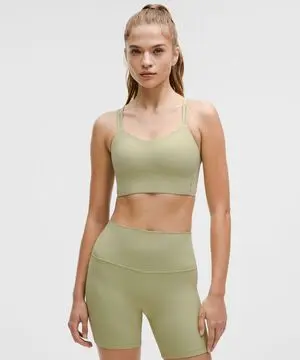 Lululemon Like A Cloud Longline Bra Honeydew