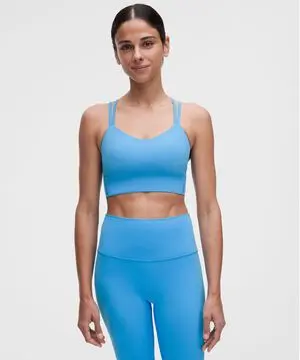 Lululemon Like A Cloud Longline Bra - Ocean Wave
