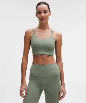 Lululemon Like A Cloud Longline Bra - Willow Leaf