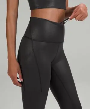 Lululemon Wunder Train High-rise Tight With Pockets 25 - Radiate Foil Print Black