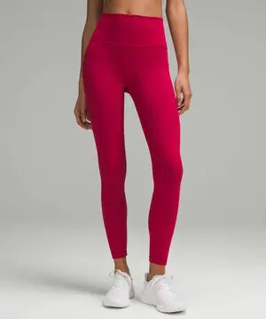 Lululemon Wunder Train High-rise Tight With Pockets 25" Ruby Red