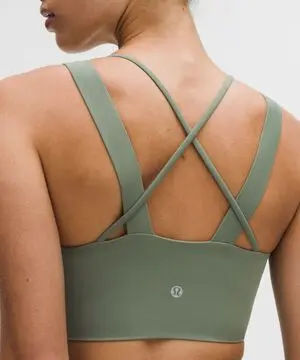 Lululemon Like A Cloud Longline Bra - Willow Leaf