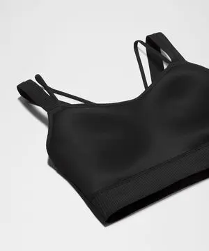 Lululemon Like A Cloud Ribbed Longline Bra - Black