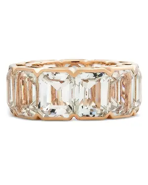 Piranesi 18k Topaz Eternity Ring - Rose Gold