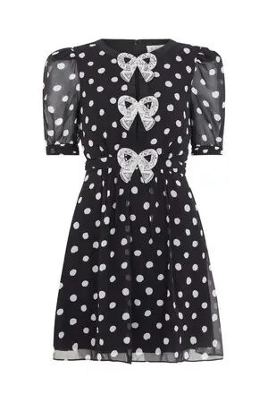 Saloni Jamie Polka Dot Mini Dress