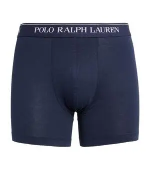 Polo Ralph Lauren Stretch-cotton Boxer Briefs - Navy