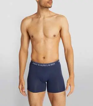 Polo Ralph Lauren Stretch-cotton Boxer Briefs - Navy
