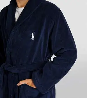 Polo Ralph Lauren Polo Pony Bath Robe - Navy