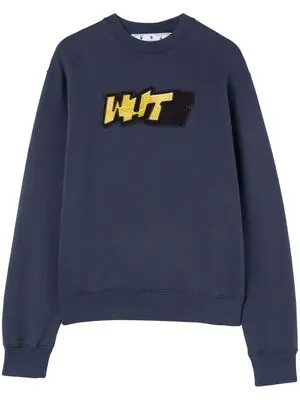 Off-White Logo-print Crew Neck Sweatshirt