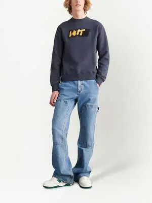 Off-White Logo-print Crew Neck Sweatshirt