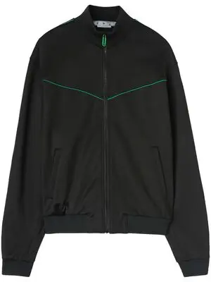 Off-White Logo-embroidered Zip-up Jacket