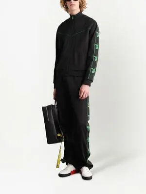 Off-White Logo-embroidered Zip-up Jacket