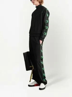 Off-White Logo-embroidered Zip-up Jacket