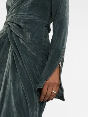 Rick Owens Draped Mid-length Wrap Dress