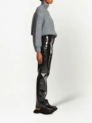 Proenza Schouler White Label Lacquered-effect Trousers