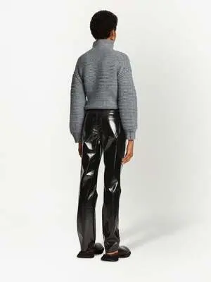 Proenza Schouler White Label Lacquered-effect Trousers