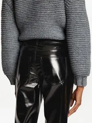 Proenza Schouler White Label Lacquered-effect Trousers