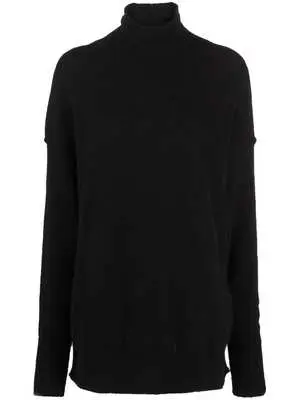 UMA WANG Roll-neck Knitted Jumper - Black