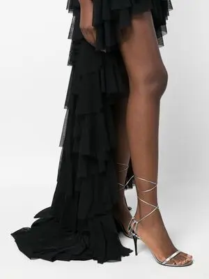 Norma Kamali Tara Shirred High-low Gown