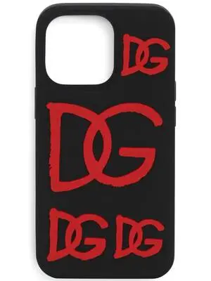 Dolce & Gabbana Logo-embossed Iphone 13 Pro Case - Black
